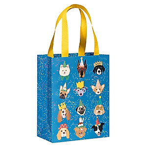 Papyrus 9" Medium Gift Bag (Birthday Dogs) for Birthdays and All Occasions (1 Bag)