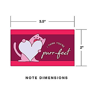 GSM Brands Valentines Day Lunch Box Notes 60 Pack for Kids & Students with 30 Different Lunchbox Cards Designs