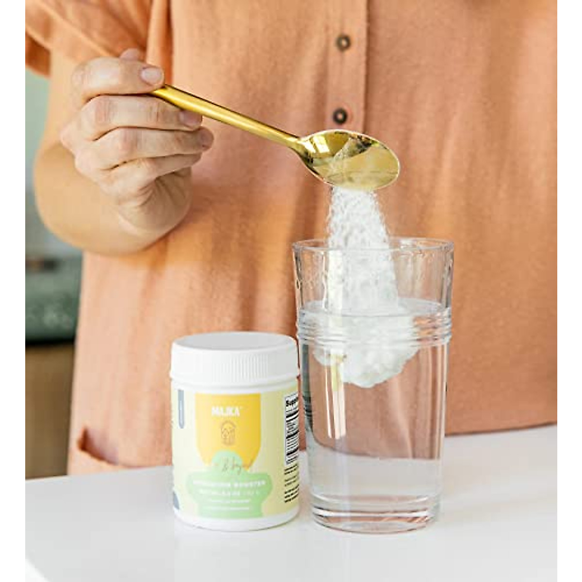 MAJKA Organic Hydration Booster Powder for Lactating, Nursing, Pregnant Moms, Safe Supplement for Pregnancy and Breastfeeding for Energy, Breast Milk Supply, Vegan, Gluten Free (Coconut, 30 Servings)