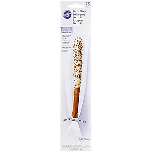Wilton 75-Pack Pretzel Party Bags, 75 Count, Clear