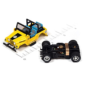 Auto World Xtraction Rally 1979 Jeep CJ-7 (Yellow) HO Scale Slot Car