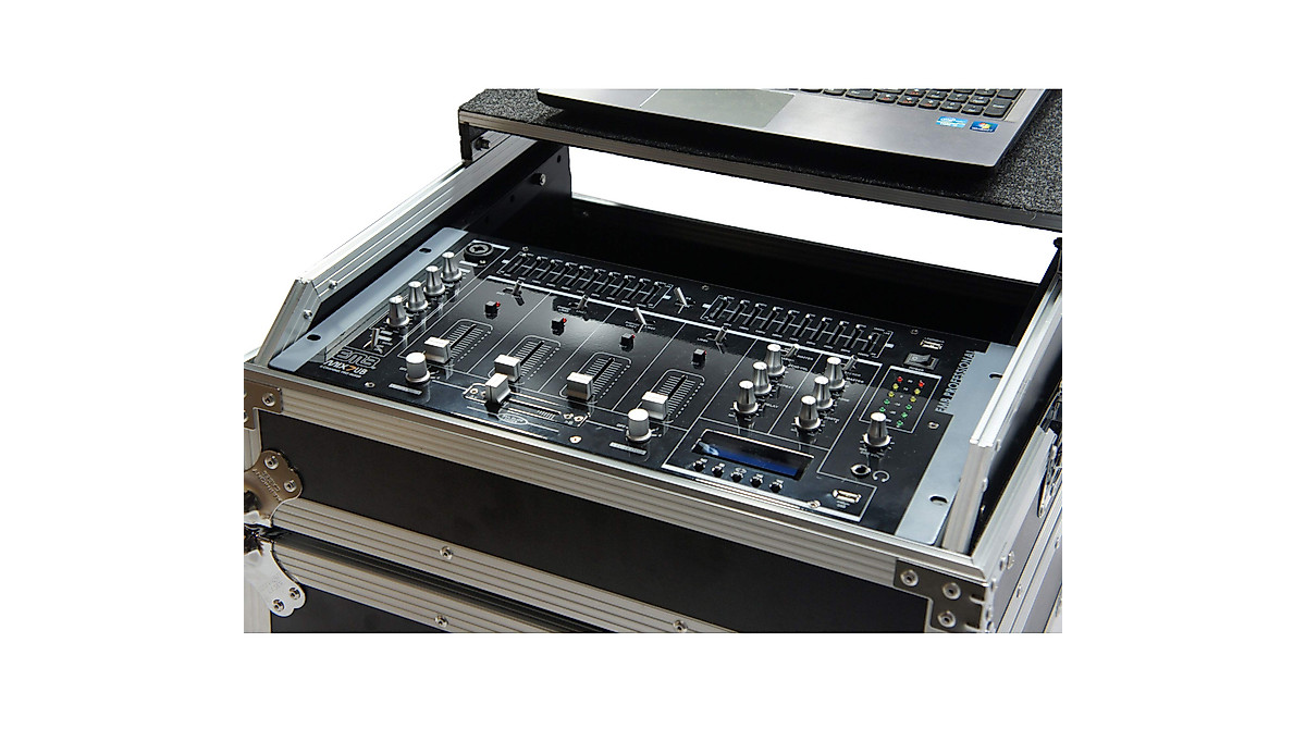 Harmony Audio 19" Mixer Flight Case w/ Glide Laptop Stand