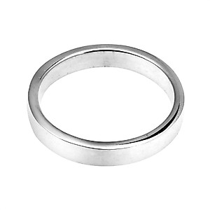 AeraVida Simple Everyday Wear .925 Sterling Silver Plain 3 mm Band | .925 Sterling Rings for Women | Silver Band Rings for Men | Comfort Fit Plain Rings | Wedding Plain Band Size 8