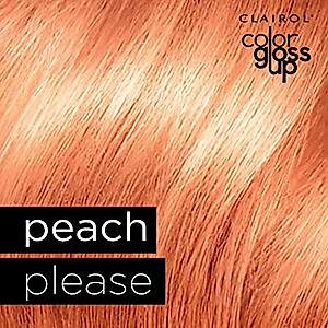 Clairol Color Gloss Up Temporary Hair Dye, Peach Please Hair Color, Pack of 1