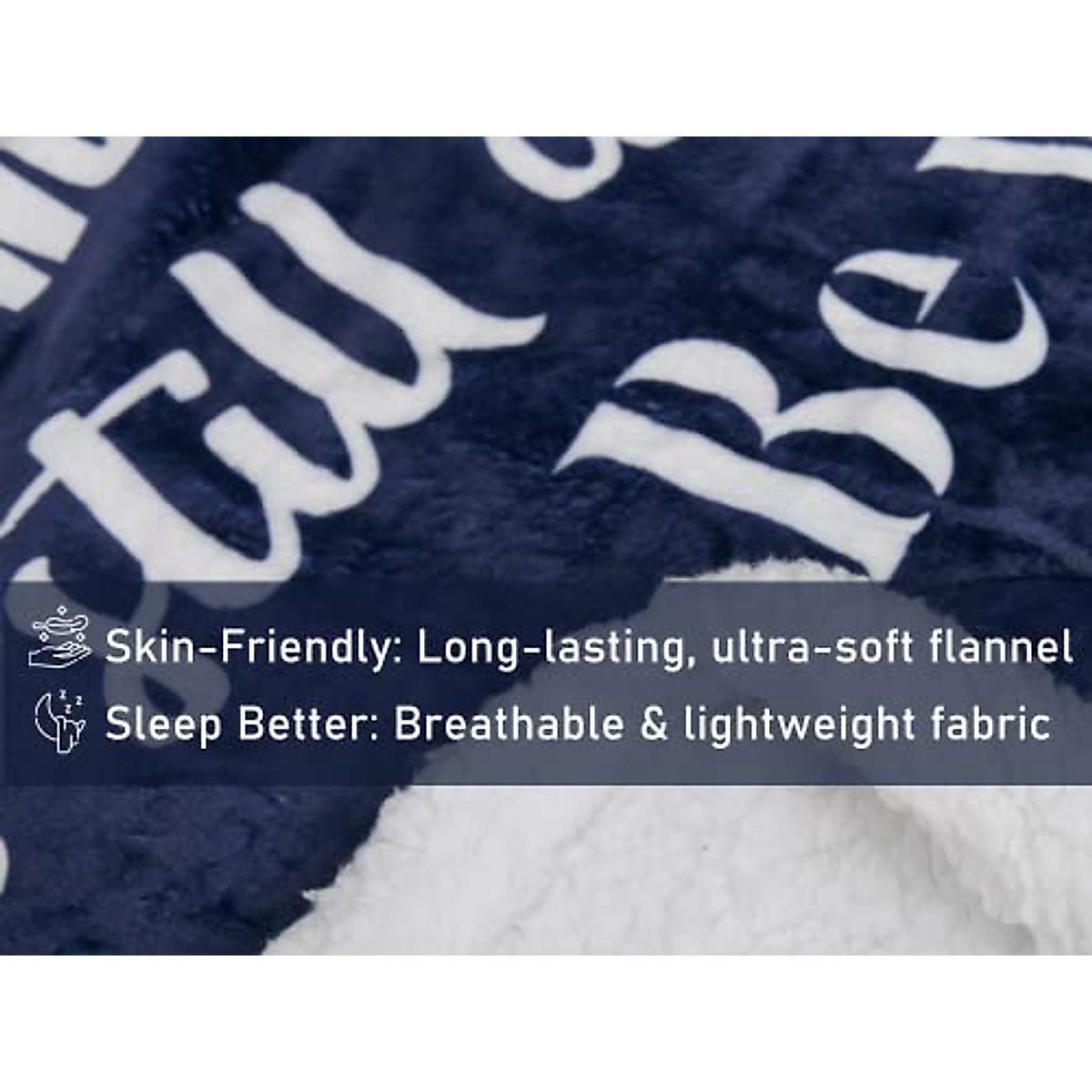 Christian Throw Blanket Religious Gifts - Inspirational Fluffy Blankets with Faith Hope Love Messages for Christian Gifts for Women | Snuggly Soft and Cozy Blanket Christian Decor | 50" X 60"