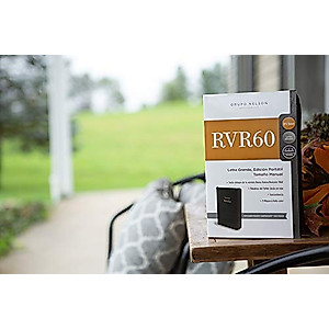 RVR60, Santa Biblia, Letra Grande, Tamaño Compacto, Leathersoft, Negro, Palabras de Jesús en Rojo (Spanish Edition)