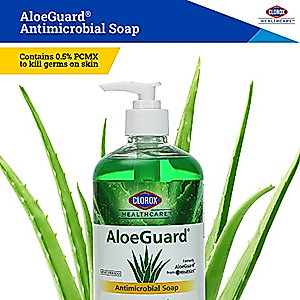 Clorox Healthcare AloeGuard Antimicrobial Soap 18 Ounce Antimicrobial Hand Soap from for Healthcare Professionals | Hand Soap for Everyday Use with Aloe Vera to Soothe & Moisturize Hands