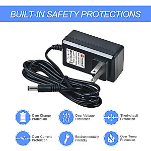 PK Power 9V 2A AC Adapter for DYMO LabelManager 100 160 350 LM-160 150 LM-500TS 220P 210D LM-150 155 LM-200 LM210D 1738976 Power Supply Cord with Internal Negative