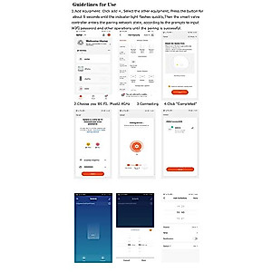 Motorized Smart Valve Watering Timer WiFi & Bluetooth Electric Water Shutoff Controller Robot Automatically, Tuya Smart & Smart Life App Control, Work with Alexa, No Hub Required