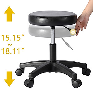 LOUVIXA Tattoo Chair, Adjustable Facial Chair 73 Inch Salon Bed with Hydraulic Stool for Professional Massage Beauty Spa (Black)