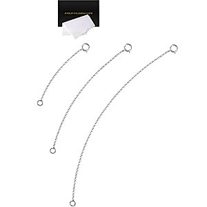 925 Sterling Silver Necklace Extender Sterling Silver Necklace Chain Extenders for Necklaces 2", 4", 6" Inches