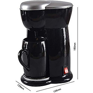 ROLTIN Coffee Machine Coffee Machine,Single Coffee Machine-Power:300 Watts,140 Ml Water Tank,Washable Drip Tray,Active Foam Nozzle,Removable Water Tank,Food Grade PP,for espress