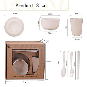 Cutlery Set, Drop Resistant, High Temperature Resistant, Spoon, Fork, Chopsticks 6 Pieces