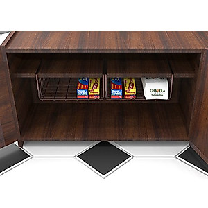 SimpleHouseware Under Shelf Basket, Bronze