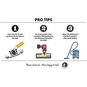 EVALD Dowel Jig Kit for Floating Shelf Bracket | 1/2 inch x 9.8 inch Drill Bit | Doweling Jig for Shelves and Mantels| Hardware Kit for Hidden Shelf Brackets | Floating Shelf DIY Woodworking Tool