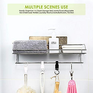 Keadic 25 Pieces Super Strong Plastic Home Travel Swivel Hanging Laundry Hooks Clip, Stainless Steel Clothespin Laundry Hooks Boot Clips for Socks, Hats, Baby Shoes/Clothes, Towels, Underwear