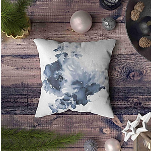 HerysTa Fun Pillow Cases, 18X18 Pillow Case Pack of 2 Invisible Zipper Cushion Cases Halloween Bouquet Spring Delicate Watercolor Wedding Greeting Card Zippable Pillow Case