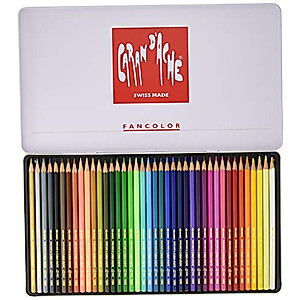 Caran d'Ache Fancolor Color Pencils, 40 Colors