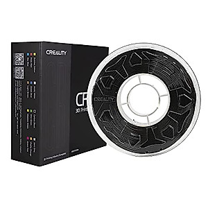 Creality Official PLA 3D Printer Filament, 1 KG Spool (2.2lbs), Dimensional Accuracy +/- 0.03 mm, 1.75mm, Fit Most FDM Printer (Black)