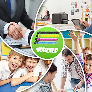 ToBeter Compatible MP C406 Toner 17,000 Pages Replacement for 842091 842092 842093 842094 Toner Cartridge for MP C307, MP C306, MP C406, MP C407 Printer (BK/C/Y/M, 4 Pack)