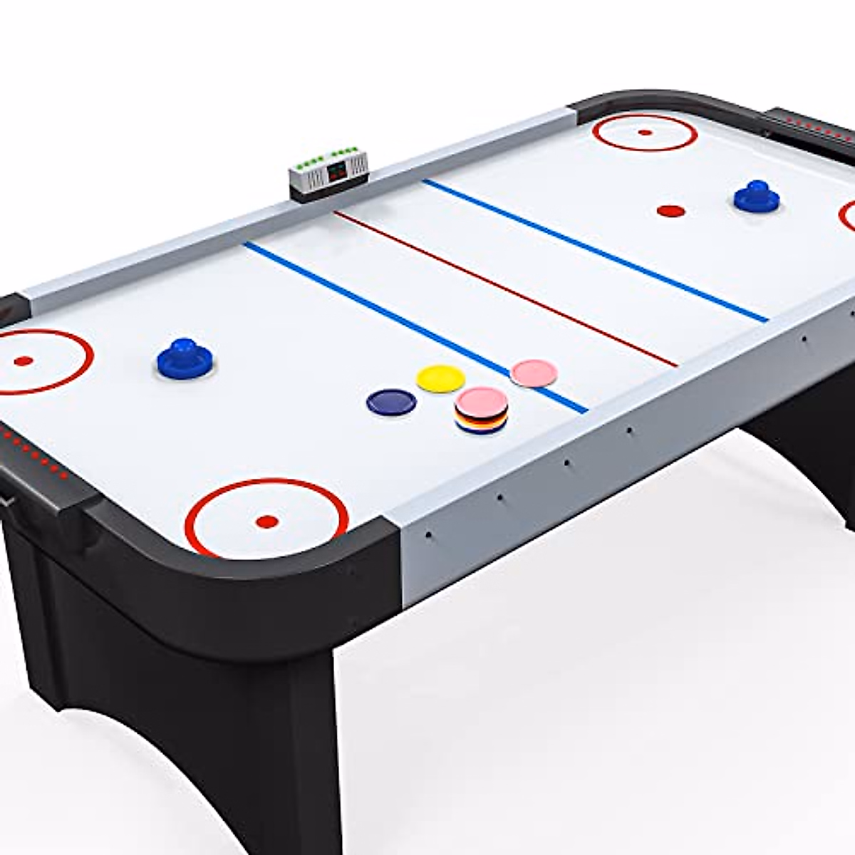 16 Pieces Home Hockey Pucks 2.5 Inch Red Replacement Round Hockey Pucks Heavy Hockey Tables Pucks Multicolors for Game Tables Equipment Accessories