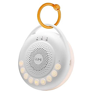 LUMI | Portable White Noise Machine | Baby Sleep Aid with 26 Sounds | White Noise Baby | 3 Lighting Modes | Memory Function | 30, 60, 90 Minute Timer | Sleep Aid for Adults, Children & Babies…