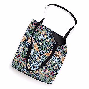 Strawberry Thief William Morris Art Nouveau Pattern Blue Tote Bag