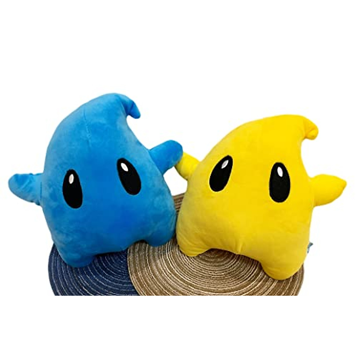 AILAAH Mario All Star Collection Luma Star Stuffed Plush Toy,Mario Plush Suitable for Gift Luma Plush Mario or wear with Princess Peach Costum's,10''(Blue) xt-01