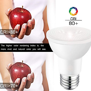 TUMUPSM LED PAR20 Light Bulbs Dimmable 3000K Warm White, 7W 600LM E26 Flood Bulb, 50W 60W Halogen Equivalent, 40 Degree Track Recessed Led Bulb, 4 Pack