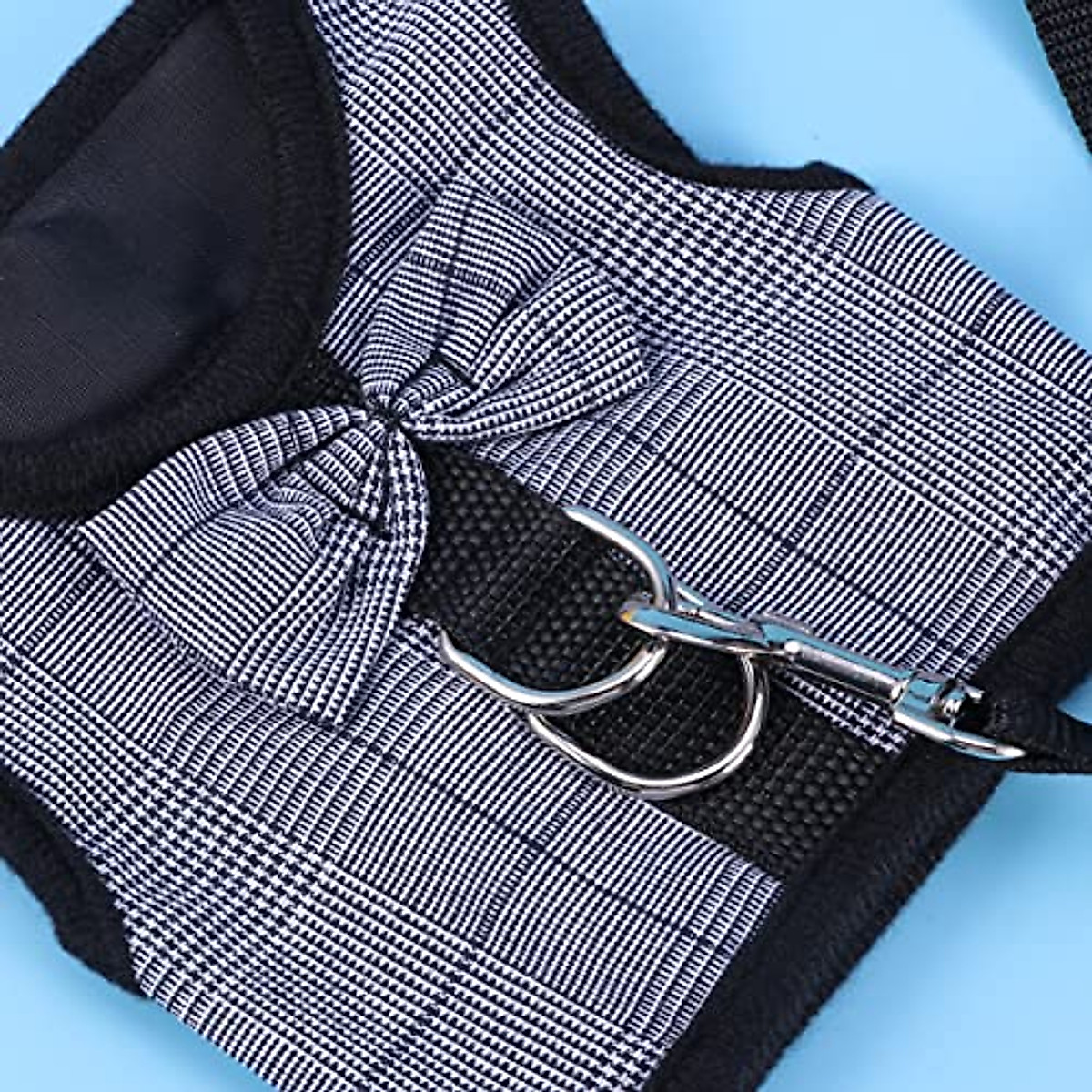 ULTECHNOVO Hamster Clothes Harness and Leash Small Animal Harness Vest Small Pet Bowknot Costume for Ferrets Rats Guinea Pig Chinchilla Teacup Chihuahua M