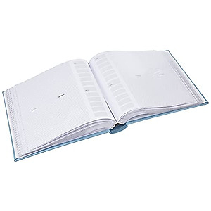 Pioneer Photo Albums DA-200COLB/B 200-Pocket Embossed Baby Leatherette Frame Cover Album for 4 by 6-Inch Prints, Blue