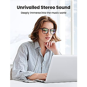 UGREEN USB A to Lightning Audio Adapter Cable MFi Certified Nylon Braided USB 3.0 Male to Lightning Female Dongle Converter Support Volume Control Mic Compatible with MacBook Computer PC Headphone