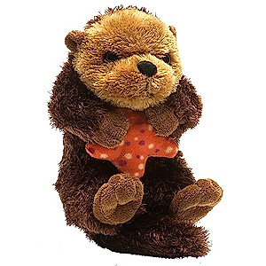 Wild Republic Sea Otter Plush, Stuffed Animal, Plush Toy, Gifts for Kids, Hug’Ems 7"