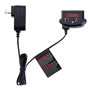 LCS1620B Compatible with Black and Decker 20V Lithium Battery Charger, Compatible with Black & Decker 12V 20V Battery LBXR20 LBXR20-OPE LBX4020 LB2X4020