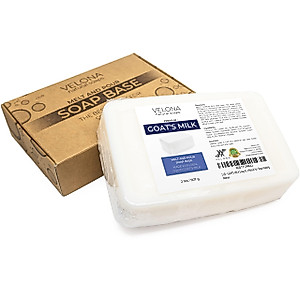 velona 2 LB - GOATS MILK Soap Base SLS/SLES free | Melt and Pour | Natural Bars For The Best Result for Soap-making