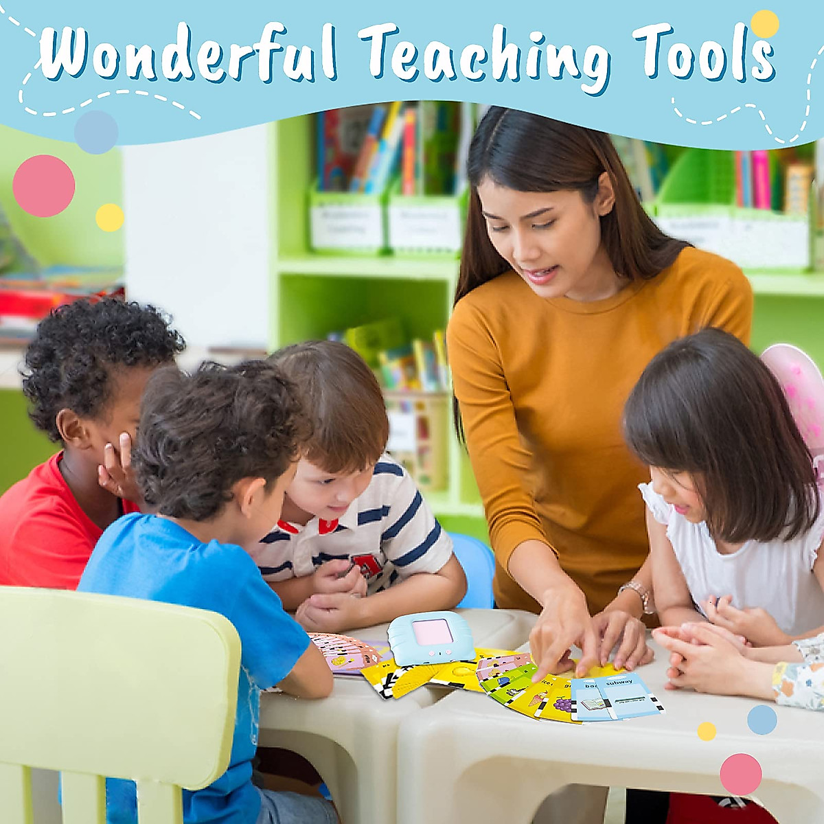 Byserten Learning Toys for 3 4 5 6 Year Old Boys Audible Toddler Flash Cards Electronic Educational Toys Preschool Learning Activities Kindergarten Christmas Birthday Gifts for 3-6 Years Old Boys