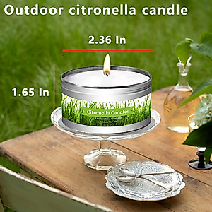 Gadojuewo 3 Pack 3.1OZ Citronella Candles Outdoor and Indoor,49 Hours Soy Wax Candle in Medium Bucket for Patio Ledge Garden Yard Beach