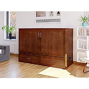 AFI Hamilton Murphy Bed Chest, Queen, Walnut