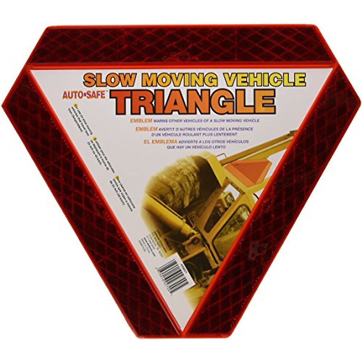 Deflecto RSMVT Slow Moving Vehicle Triangle, Multicolor