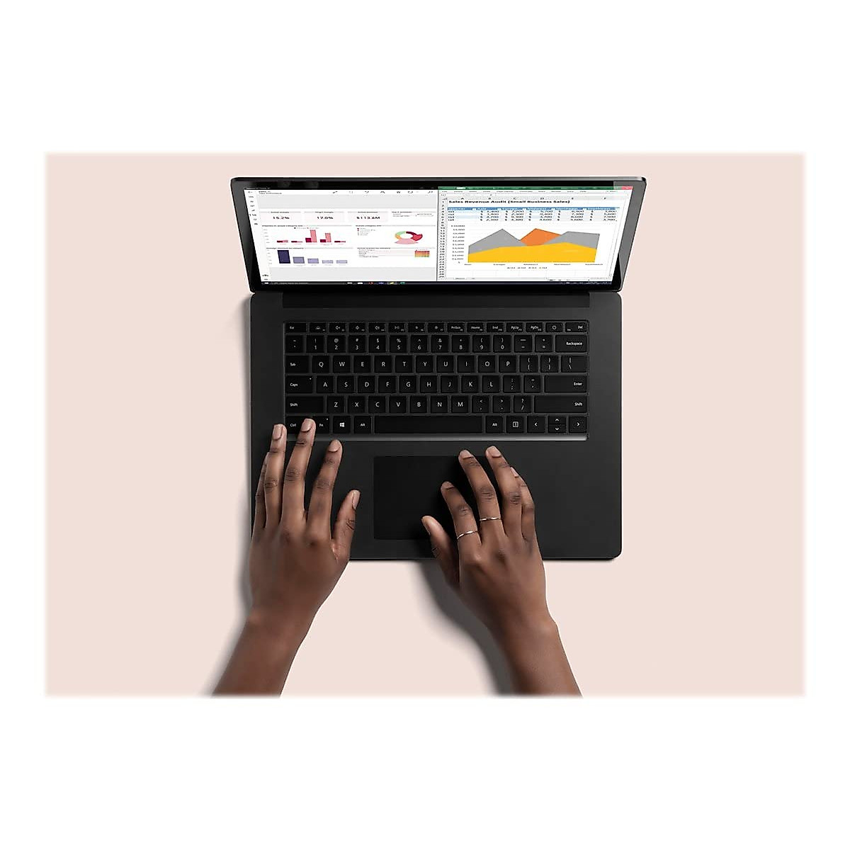 Microsoft Surface Laptop 4 13.5" Touchscreen, Core i7 1185G7, Business Laptop, 16GB RAM, 512GB SSD, Wi-Fi, Latest Model, Windows 10 Pro, Matte Black, 5F1-00001 (Renewed)