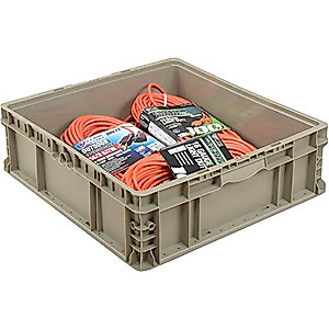 Monoflo Global Industrial Straight Wall Container Solid Gray, 24 x 22 x 7