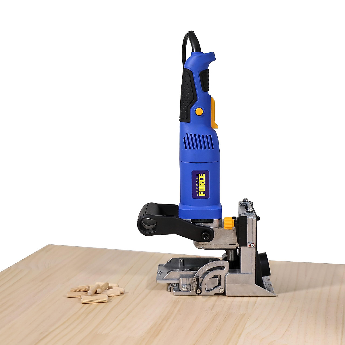 Steel Force DJ710 Dual Spindle Dowel Jointer,Wood Dowels Joiner 710W 120V 60Hz