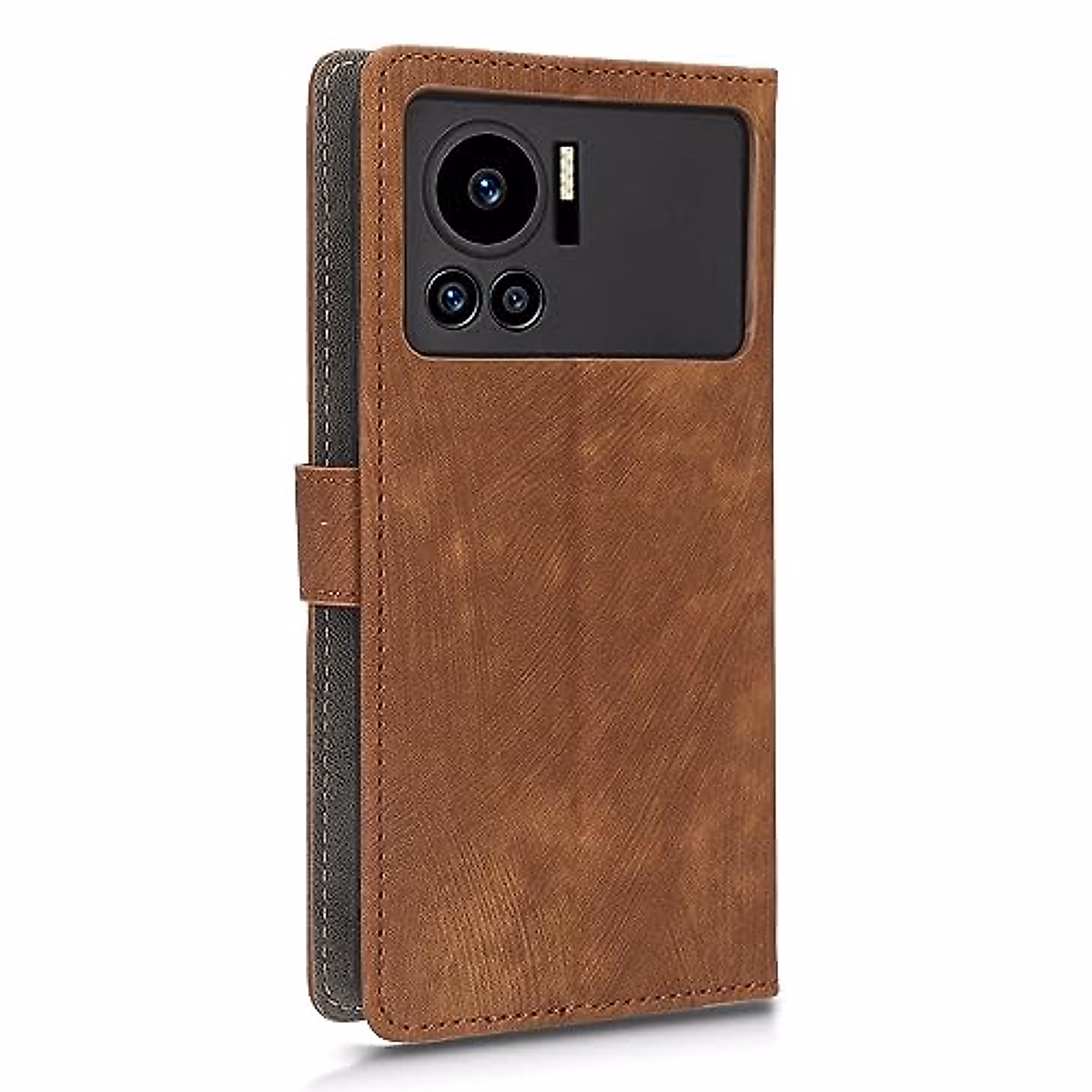 Case Compatible with Infinix Note 12 VIP X672,Leather Case with Card Slot.Wallet Design,RFID Protection.Standable Flip Case Brown