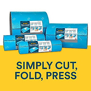 Scotch Flex and Seal Shipping Roll, 10 ft x 15 in, Just Ship It, No Boxes, No Tape, Easy Packaging Alternative to Poly Mailers, Shipping Bags, Bubble Mailers, Padded Envelopes, Boxes (FS-1510)