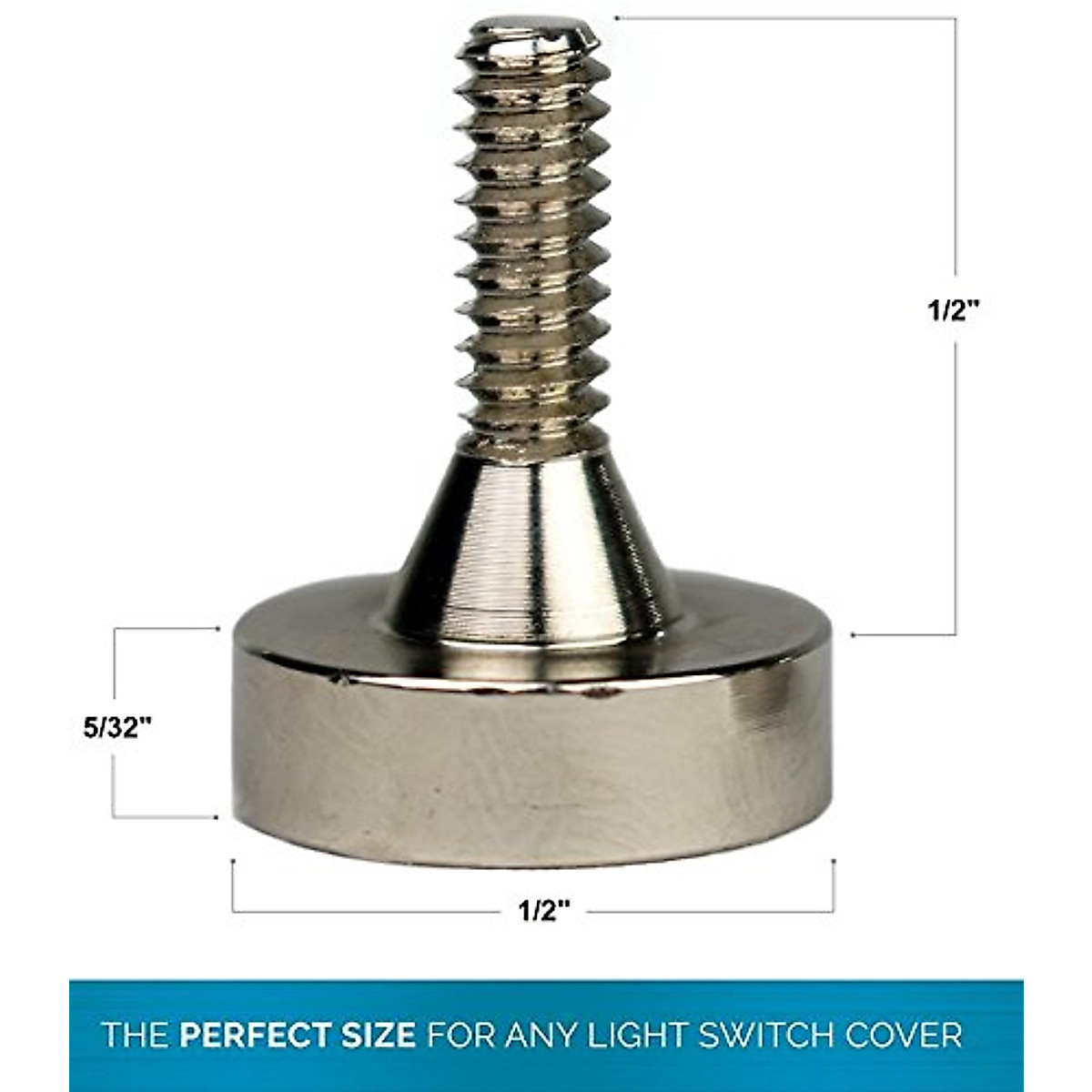 UbiGear Magnetic Push Paper Pin Refrigerator Magnet Tack Pushpin Coat Hook Holder (Screw-4)