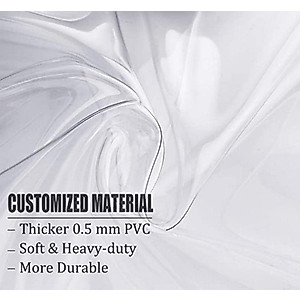 3PCS Large Capacity PVC Transparent Backpack Multi-Pocket Waterproof Bag Suitable For College Students To Work Outdoors