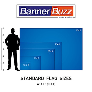 BannerBuzz Nigeria Flag Knitted Fabric 90 GSM - Lightweight, Bright & Vivid Colors, Brass Grommets Use for Indoor-Outdoor Purpose (9' W X 6' H)