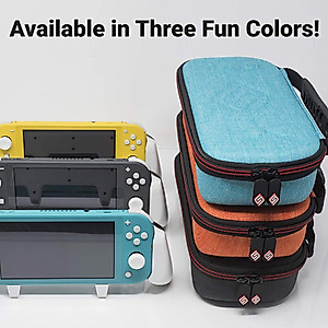 Satisfye - ZenGrip Go Slim Bundle (Lite), Accessories Compatible with Nintendo Switch Lite - Bundle includes: Grip Lite, Slim Case. BONUS: 2 Thumbsticks (Gray)