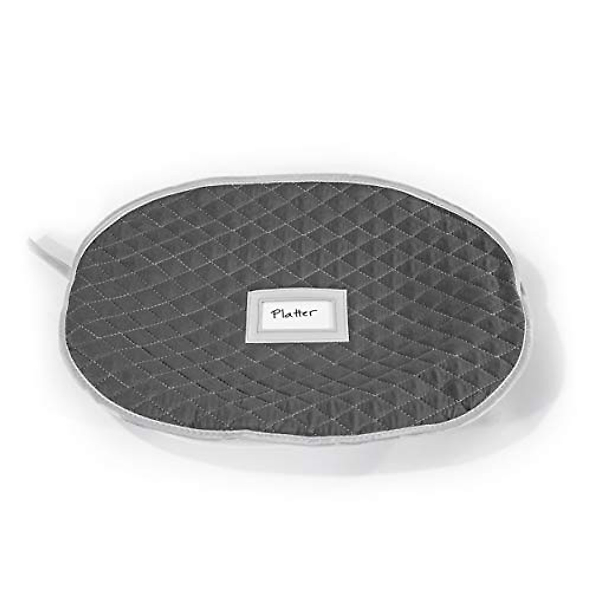 Quilted Cases for Fine China Accessories Storage - Set of 6 - Gray