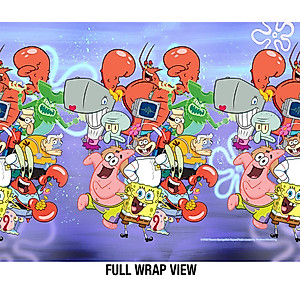 Spongebob OFFICIAL Spongebob Character Group 24 oz Insulated Canteen Water Bottle, Leak Resistant, Vacuum Insulated Stainless Steel with Loop Cap